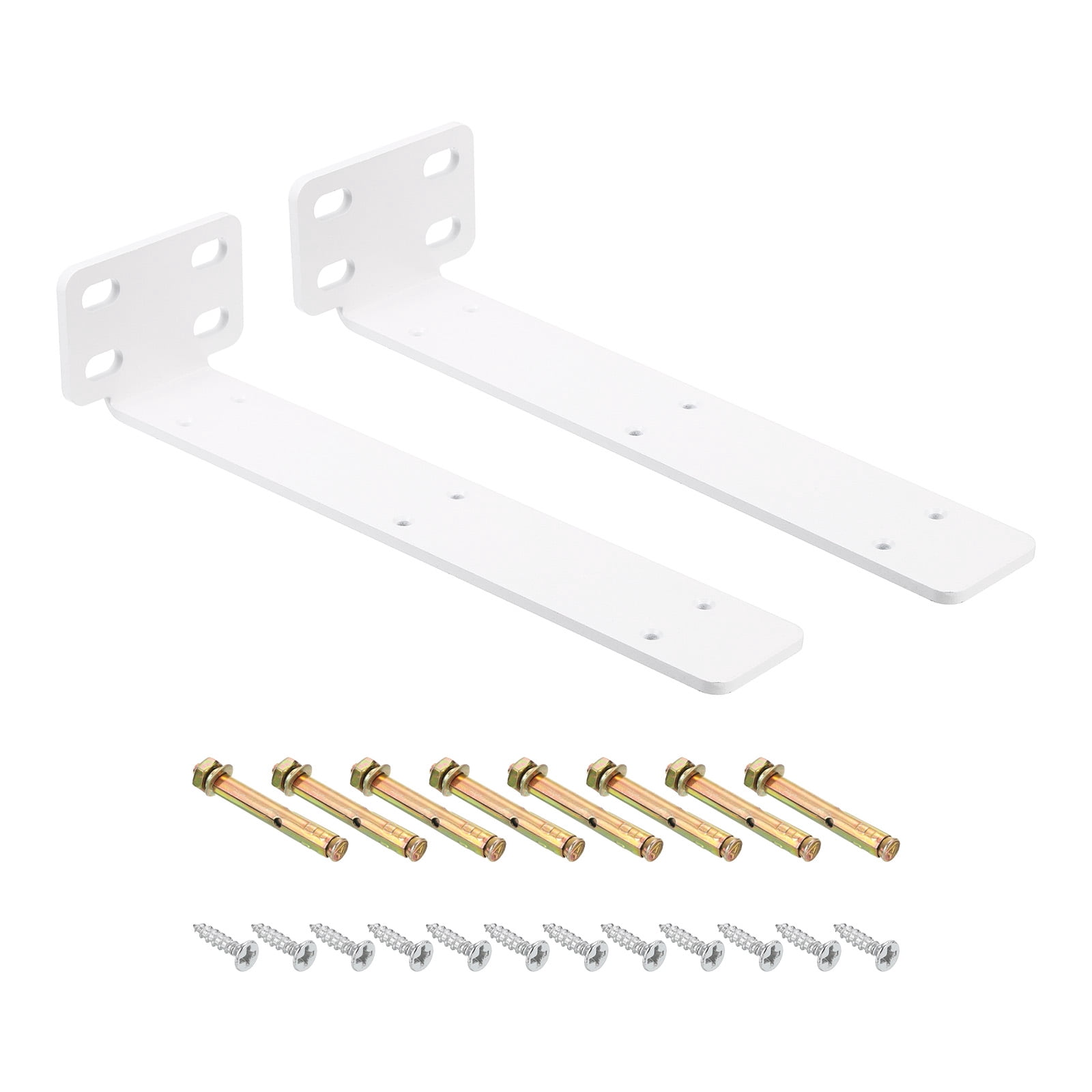 Shelf Brackets, 2 Pack 63 x 295 mm - Cold Rolled Steel Floating Shelves ...