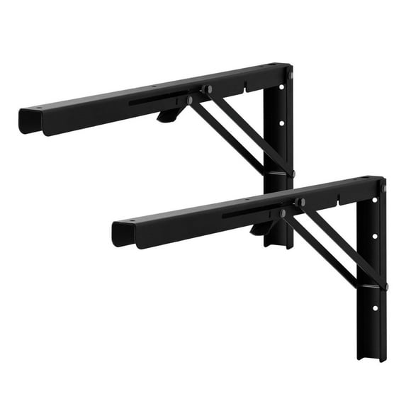 VEVOR Shelf Bracket Foldable, 24' L 2 Pcs , Heavy Duty Floating Shelf ...