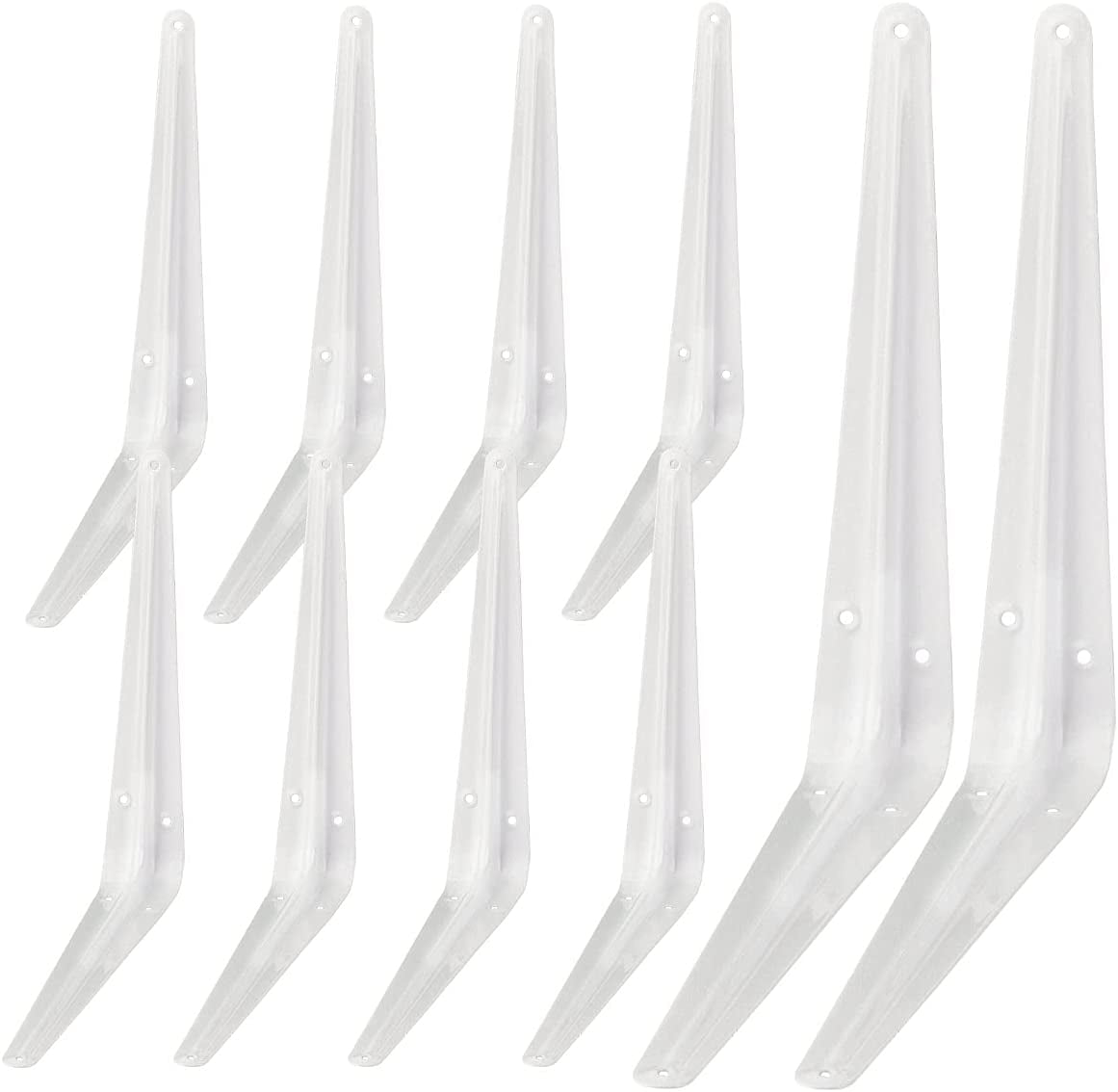 Shelf Brackets, White 10×8 in Heavy-Duty L Bracket 10 PCS, Metal Angle ...