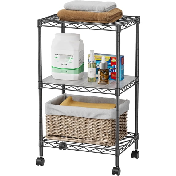 Shelf Closet Wire Shelving：Adjustable Metal Unit for Laundry Room ...