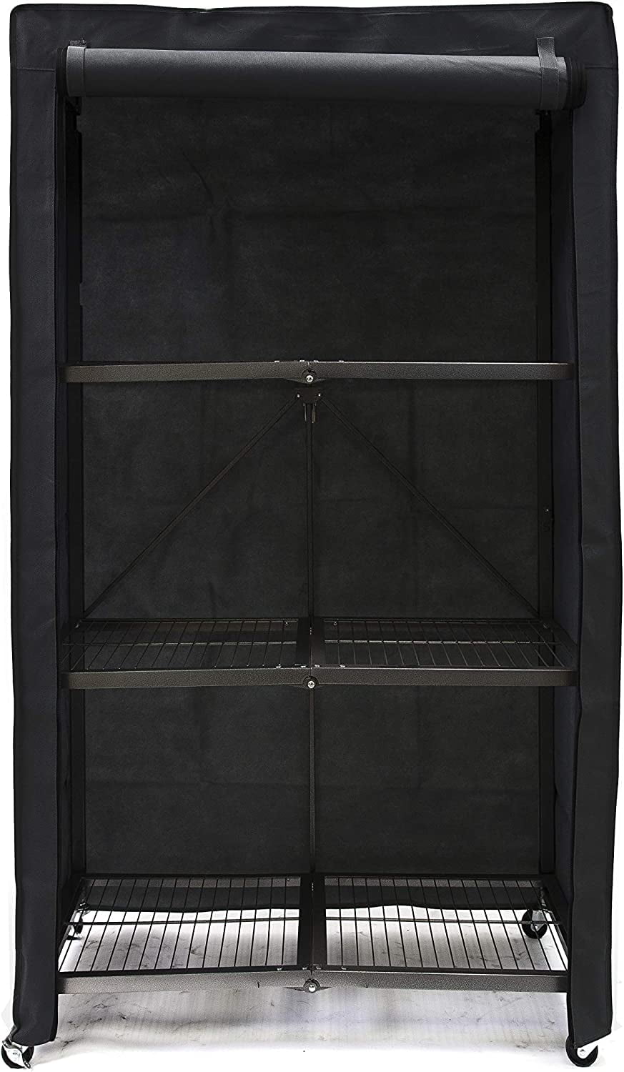 Shelf Cover for Wire Shelves - Large Storage Unit Covers 4-Shelf Rack ...