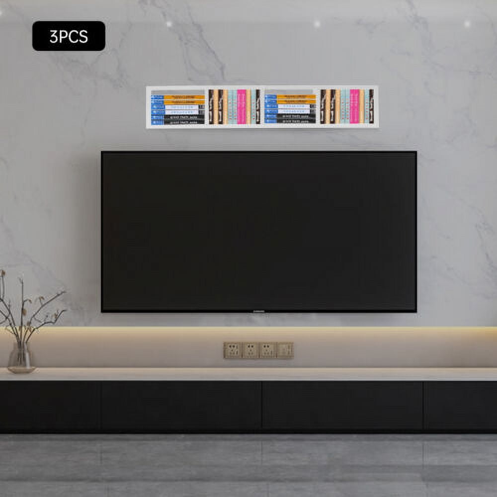 Shelf DVD CD Storage 48 Media Tower Record Rack Unit Office Home Movie ...