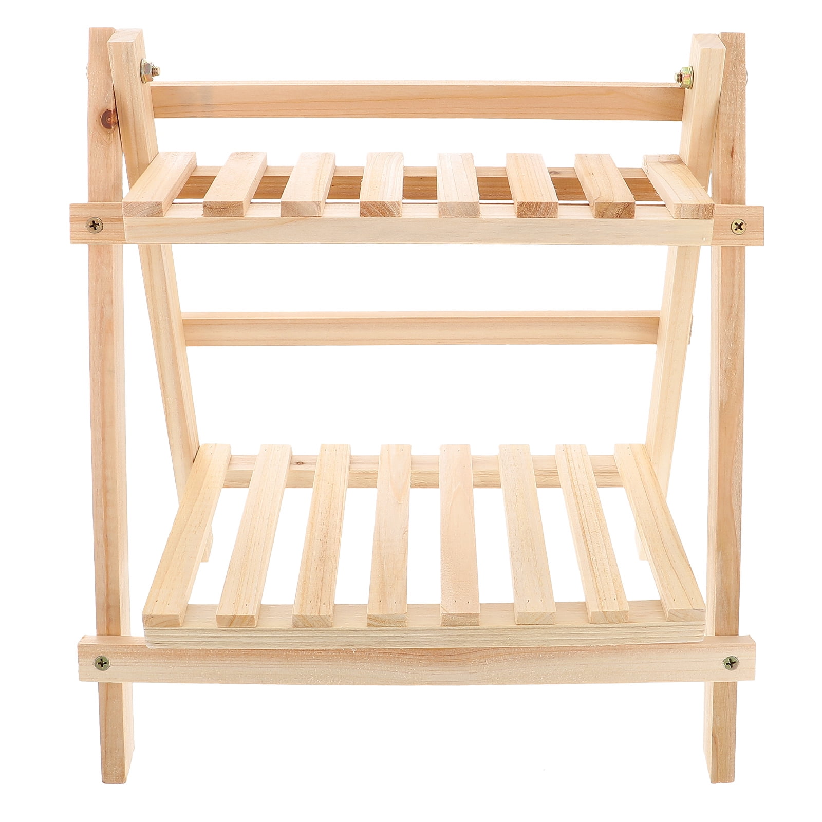 Shelf Desktop Storage Student Trapezoidal Wooden Table Bookshelf ...