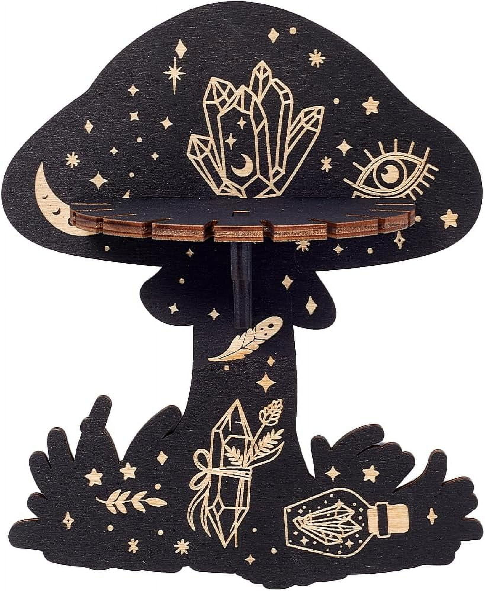 Shelf Display Wall Shelf Mushroom Eye Floating Shelves Wood Dowsing ...