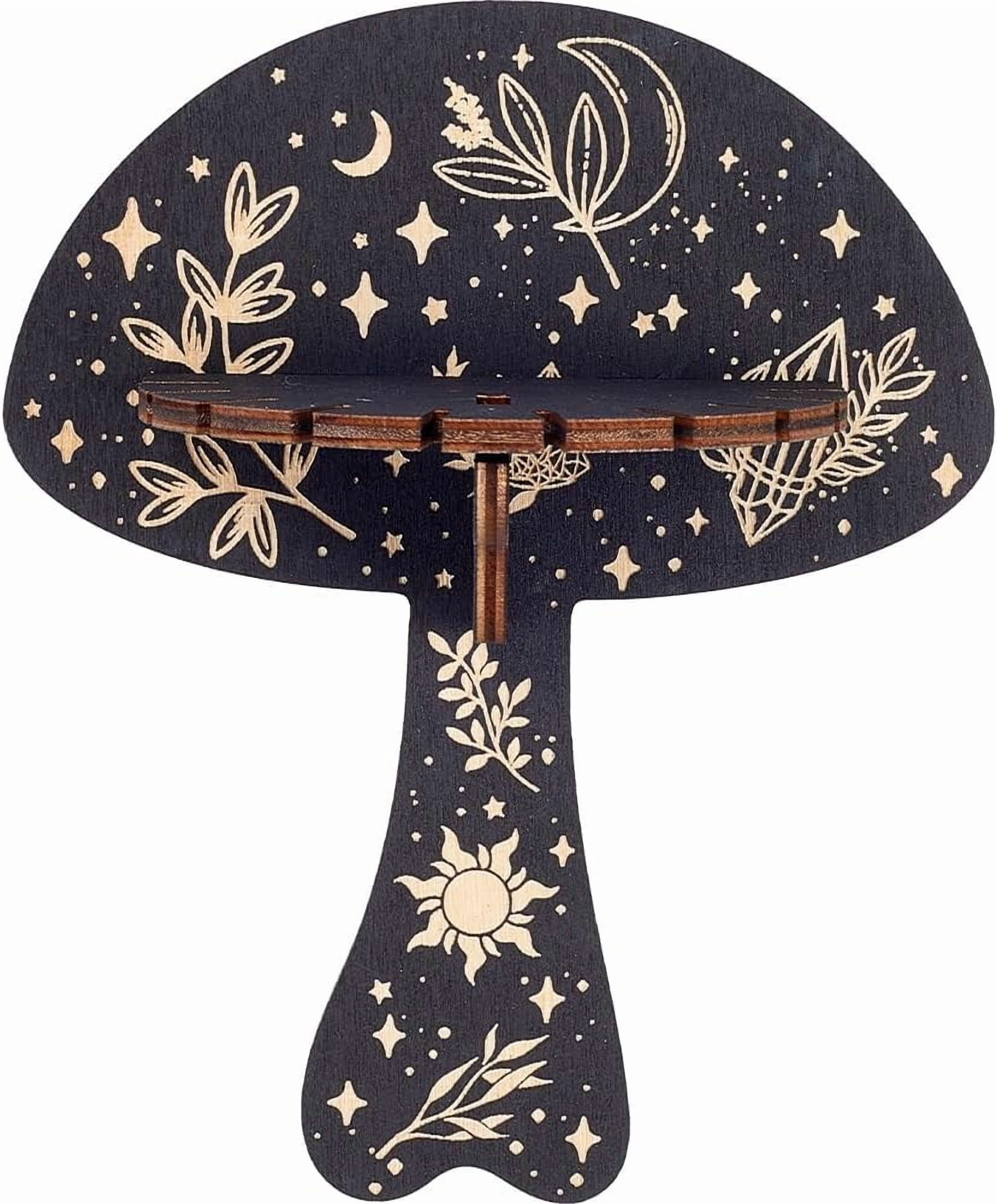 Shelf Display Wall Shelf Mushroom Floating Shelves Wood Dowsing ...