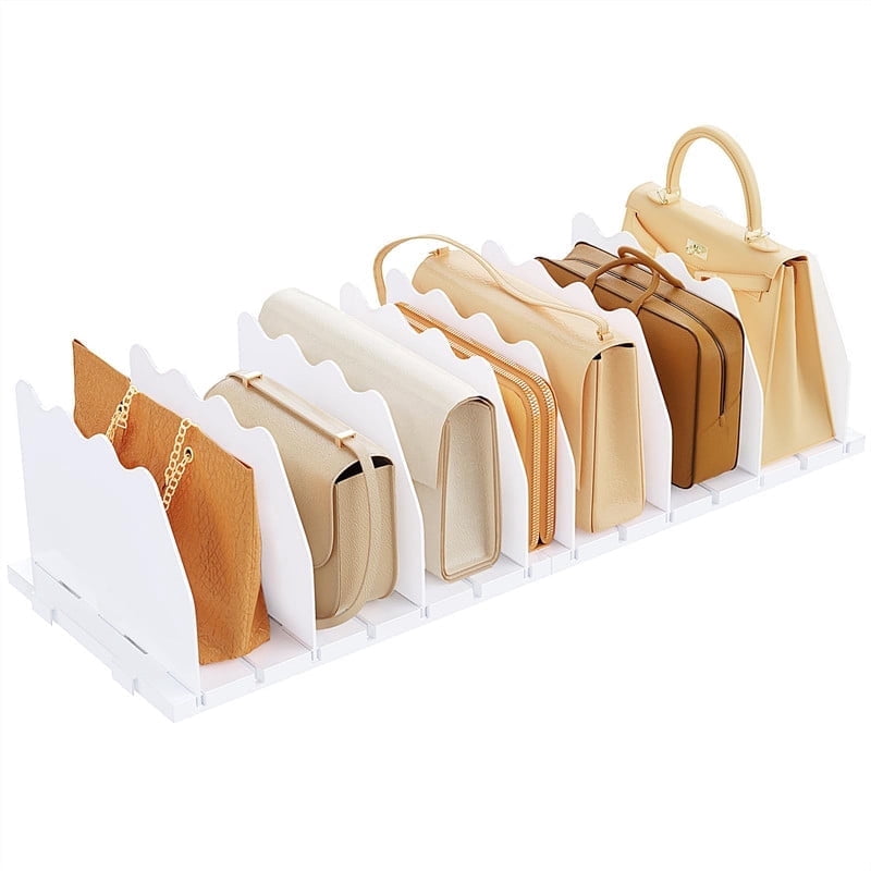 Shelf Divider for Closet, Adjustable Purse Organizers Handbag ...