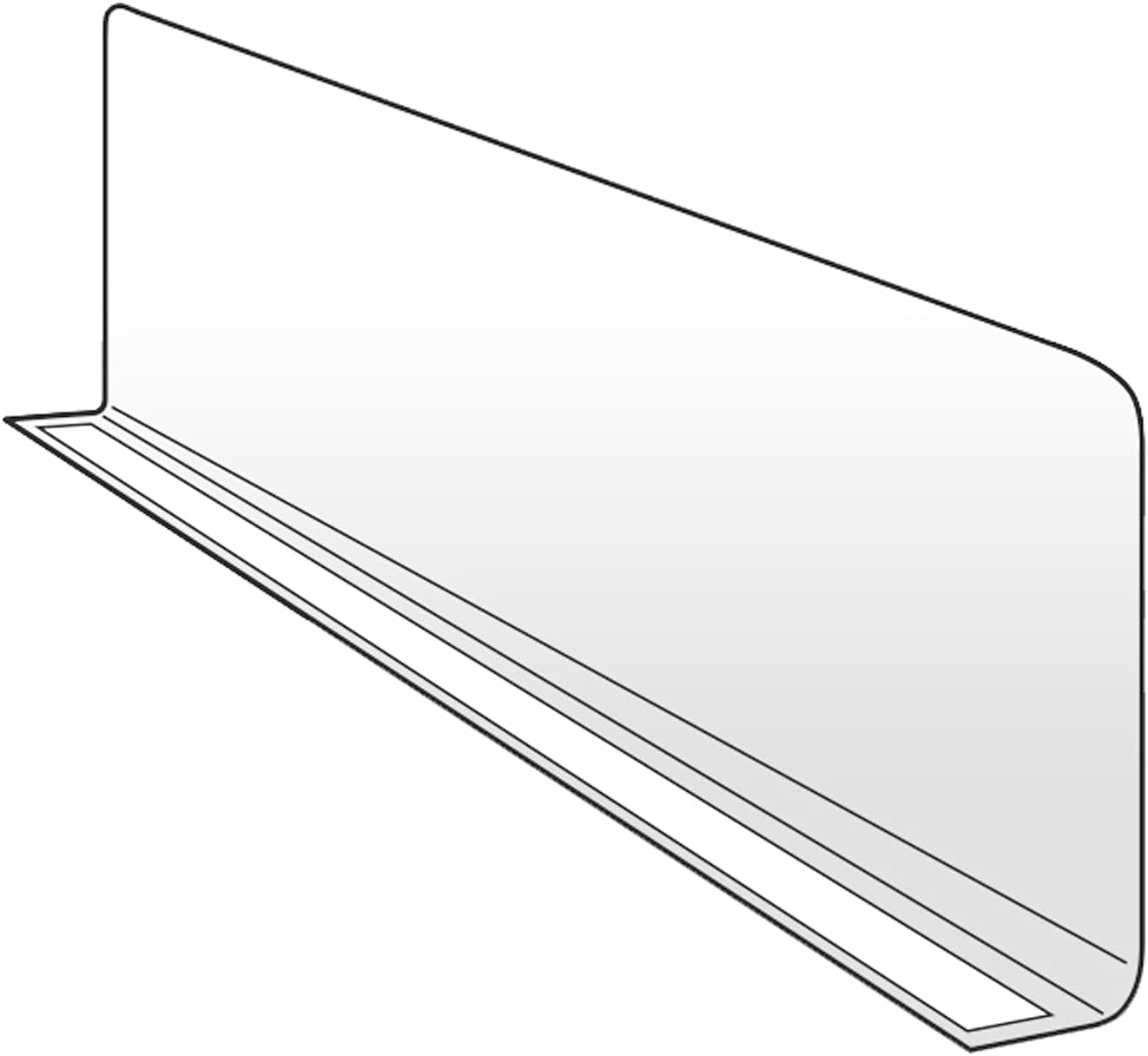 Shelf Dividers for Retail Stores - Lightweight, Clear Adhesive Mount 3 ...