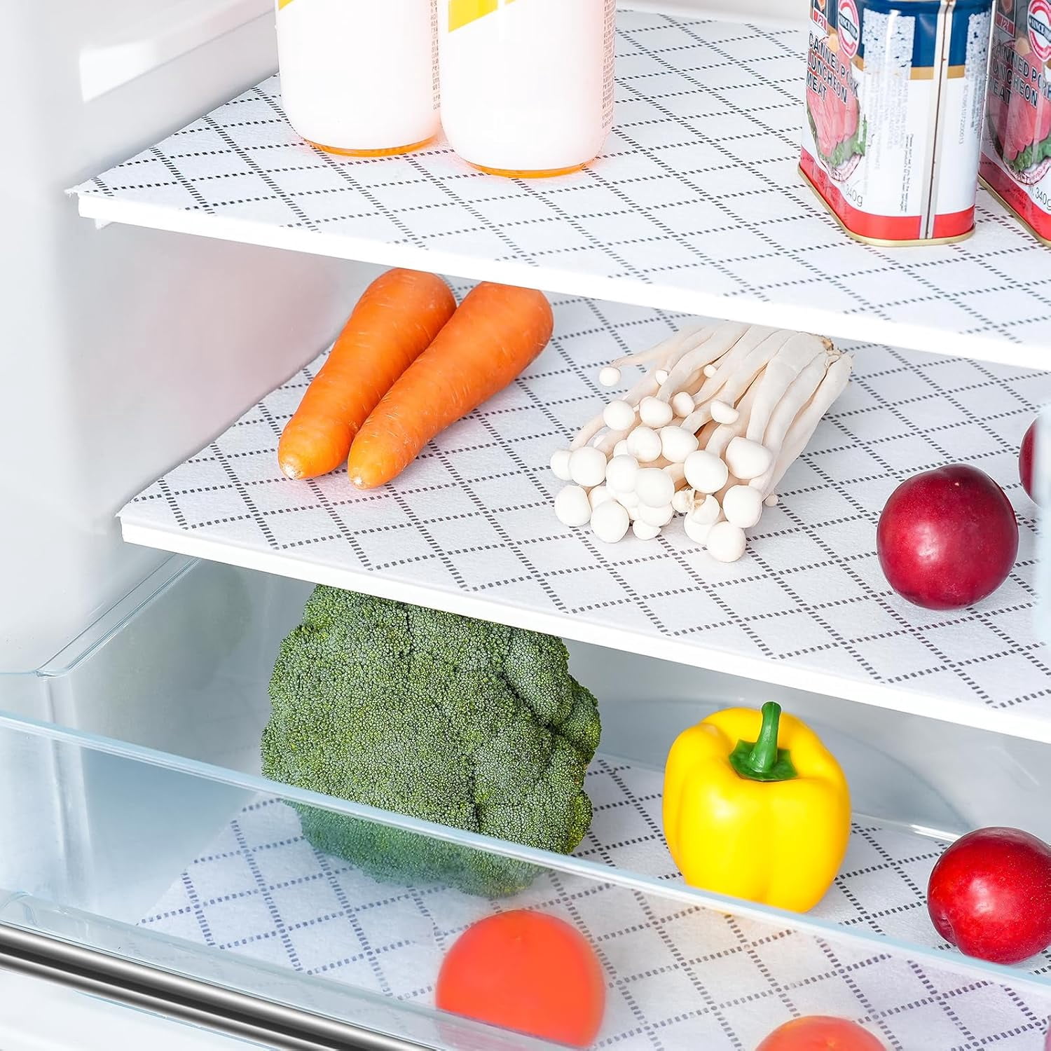 Shelf and Drawer Liner for Kitchen Cabinet,Refrigerator Liners Fridge ...