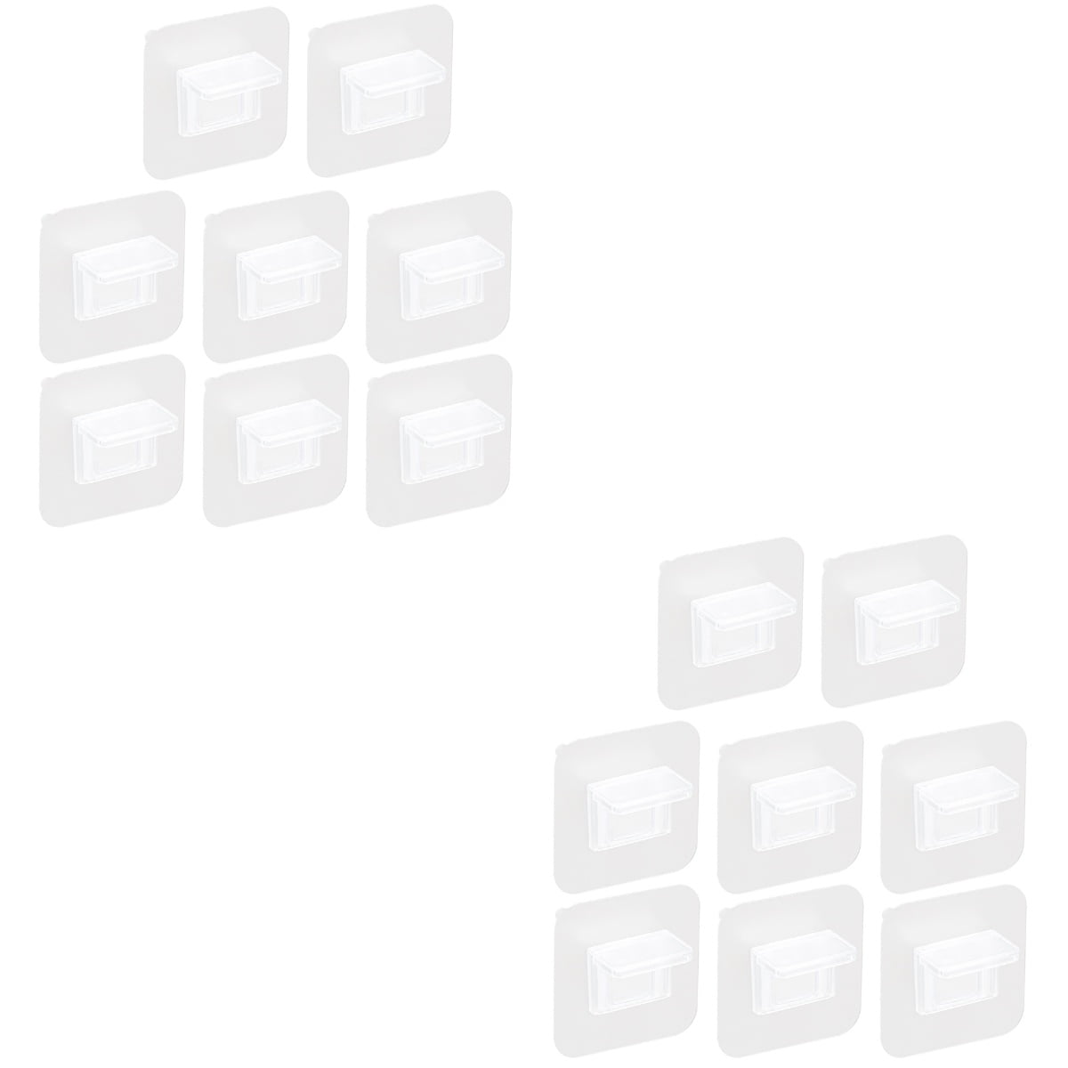 Shelf Holder Clear Stand Plate Hangers 16 Pcs Coat Brackets for ...