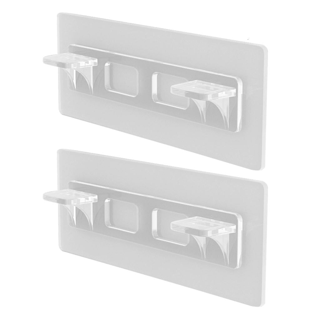 Shelf Holder Shelf Clips Adhesive Pegs for Closet Cabinet Shelf Bracket ...