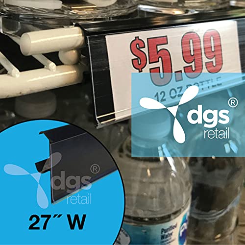 Shelf Label Holder, 100 Pack Shelf Strip Price Tag Holder for 7/8”H ...