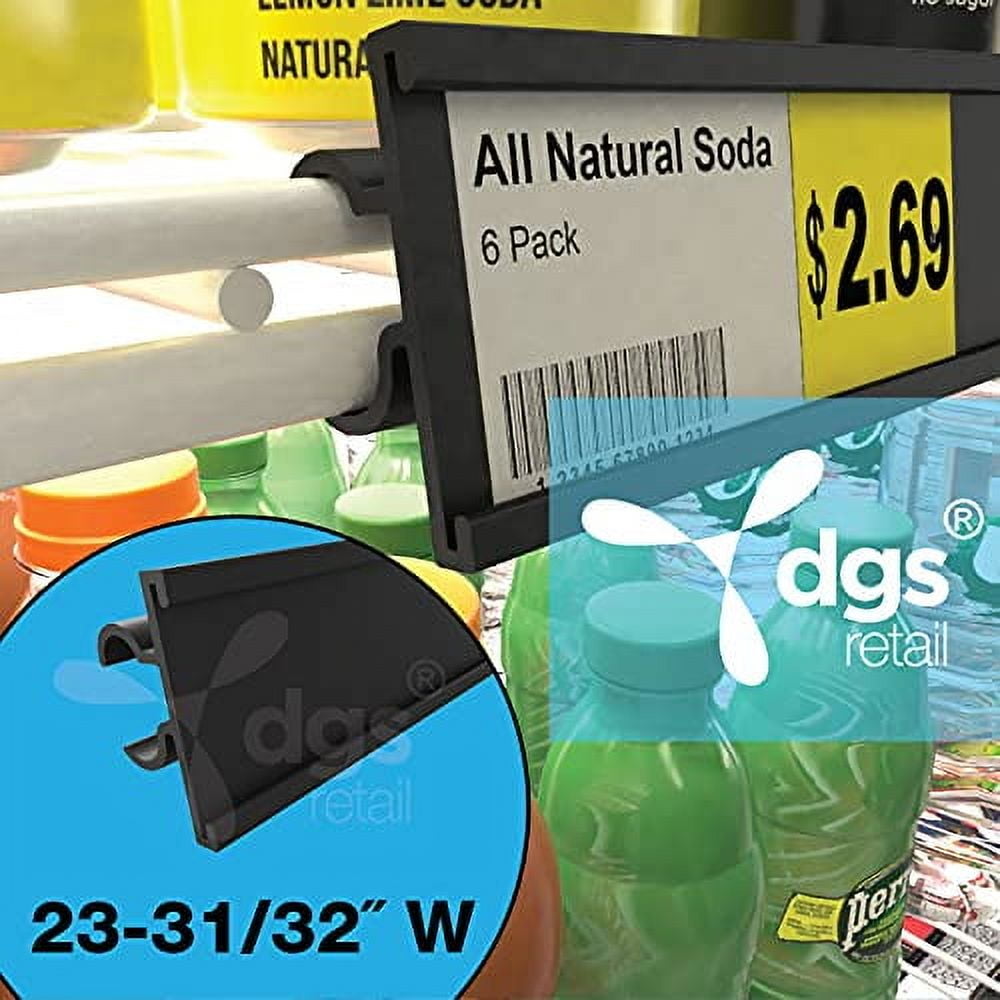 Shelf Label Holder, 25 Pack Snap in Shelf Strip Price Tag Holder for ...