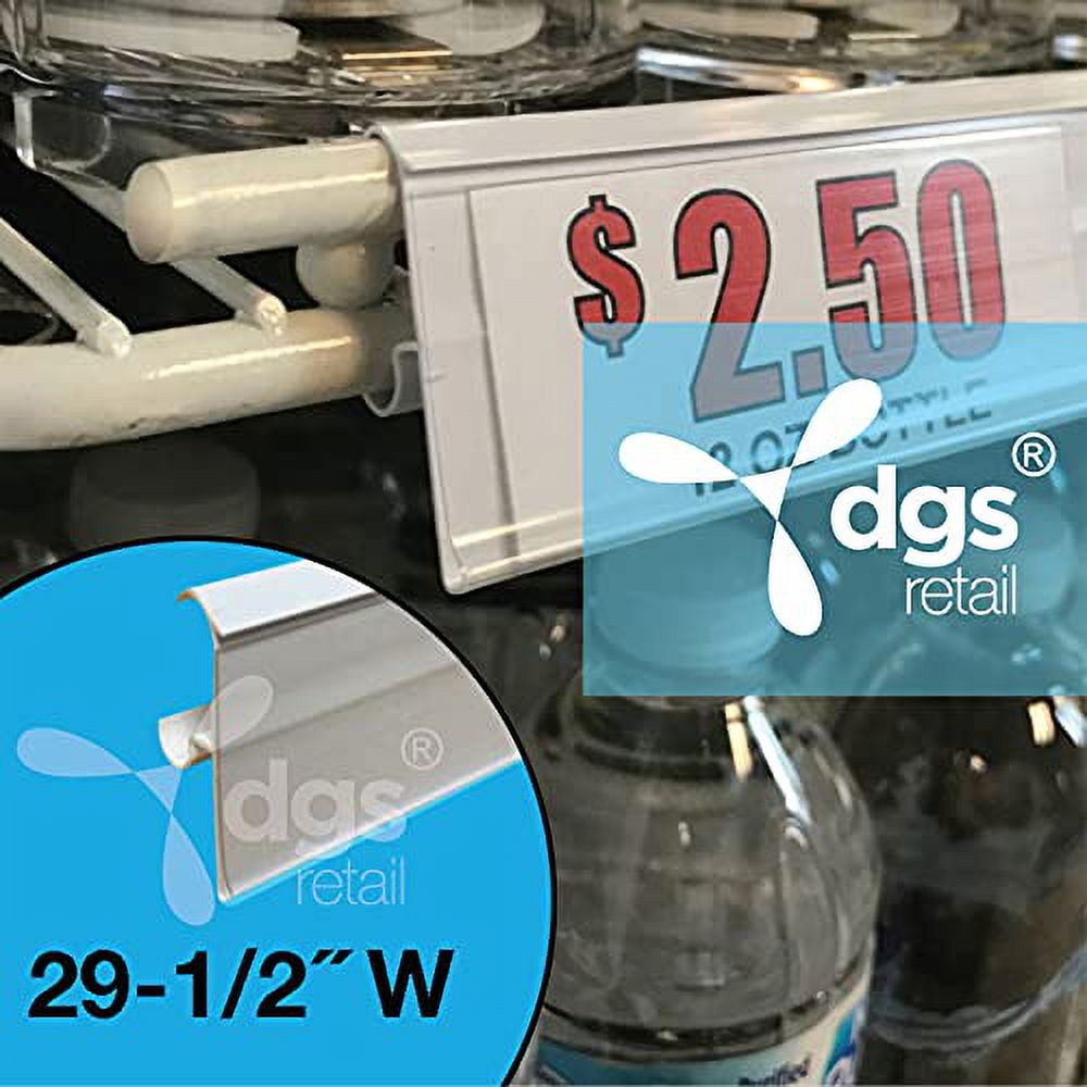 Shelf Label Holder, 50 Pack Shelf Strip Price Tag Holder for 7/8”H ...