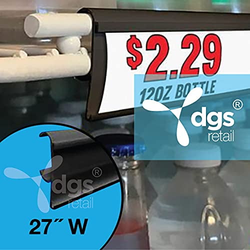 Shelf Label Holder, 50 Pack Shelf Strip Price Tag Holder for 7/8”H ...