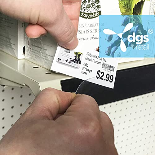 Shelf Label Strips, 100 Pack Self Adhesive 1.25”H Shelf Label Holder ...