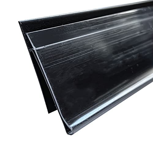 Shelf Label Strips 100 Pack Snap-in Angled 1.25”H Shelf Label Holder ...