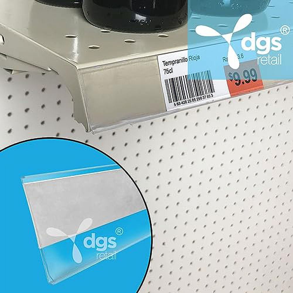 Shelf Label Strips, 25 Pack Self Adhesive 1.25”H Shelf Label Holder ...