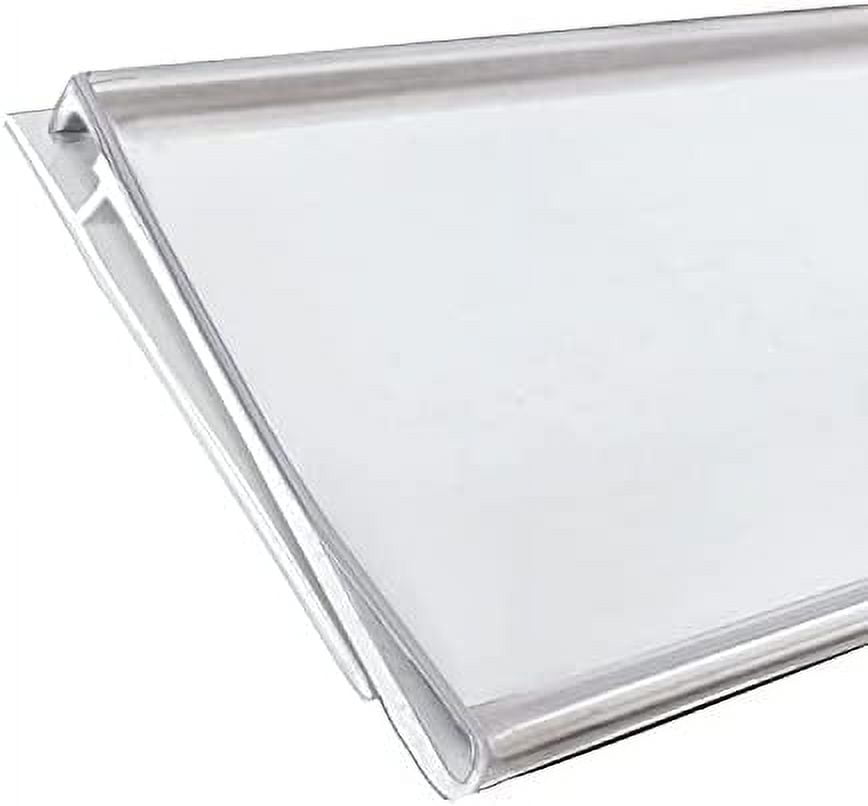 Shelf Label Strips, 50 Pack Snap-in Angled 1.25”H Shelf Label Holder ...