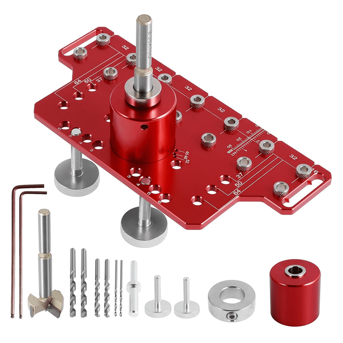 Shelf Pin Hole Jig and Hinge Clamp Two-In-One, Positioning Jig, Drill ...