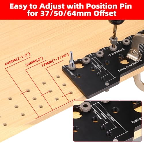 Shelf Pin Jig 1/4 Inch Aluminum Alloy Shelf Pin Drilling Jig Drill ...