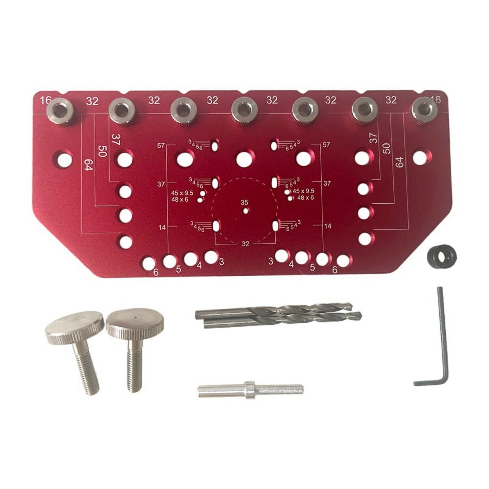 Shelf Pin Jig and Hinge Jig Two-in-One Pin Drilling Jig for Furniture ...