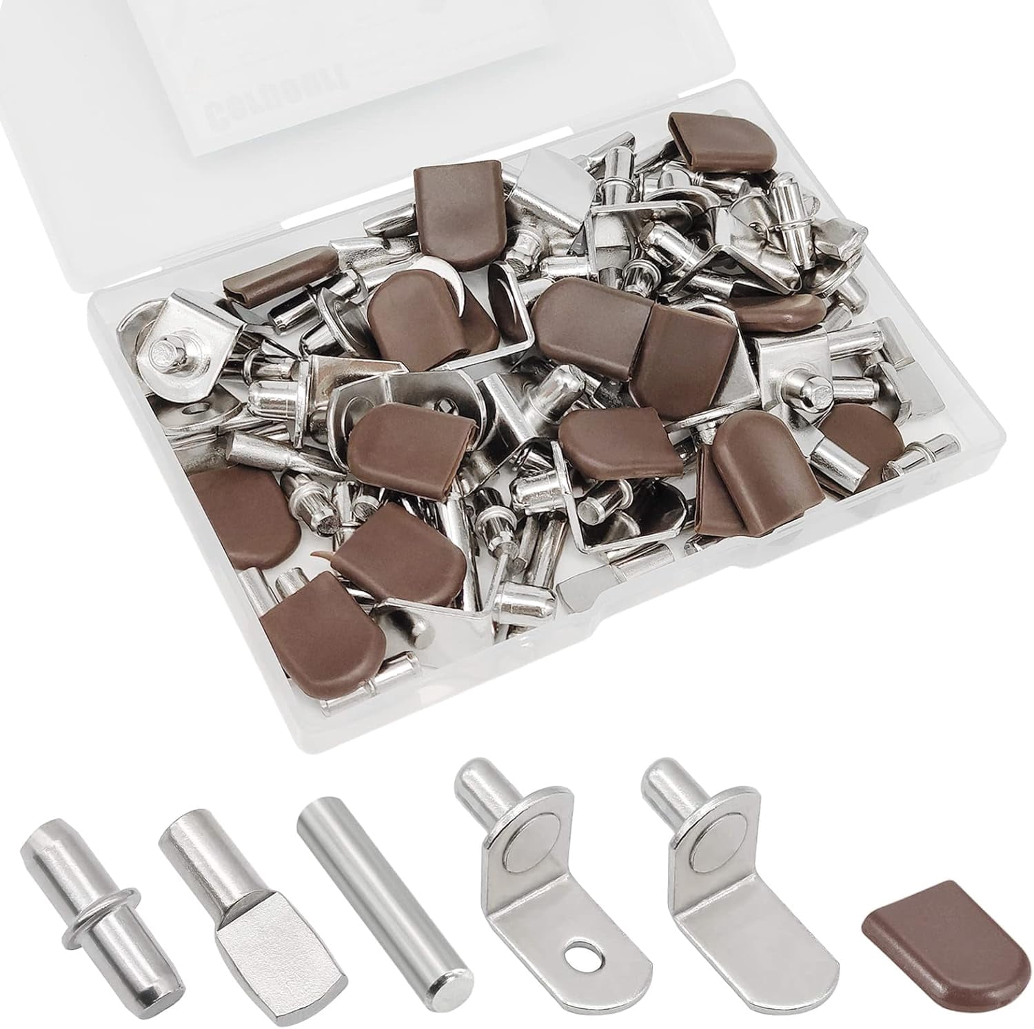 Shelf Pins Kit, Styles Nickel Plated Shelf Support Pegs,Bookshelf Pegs ...