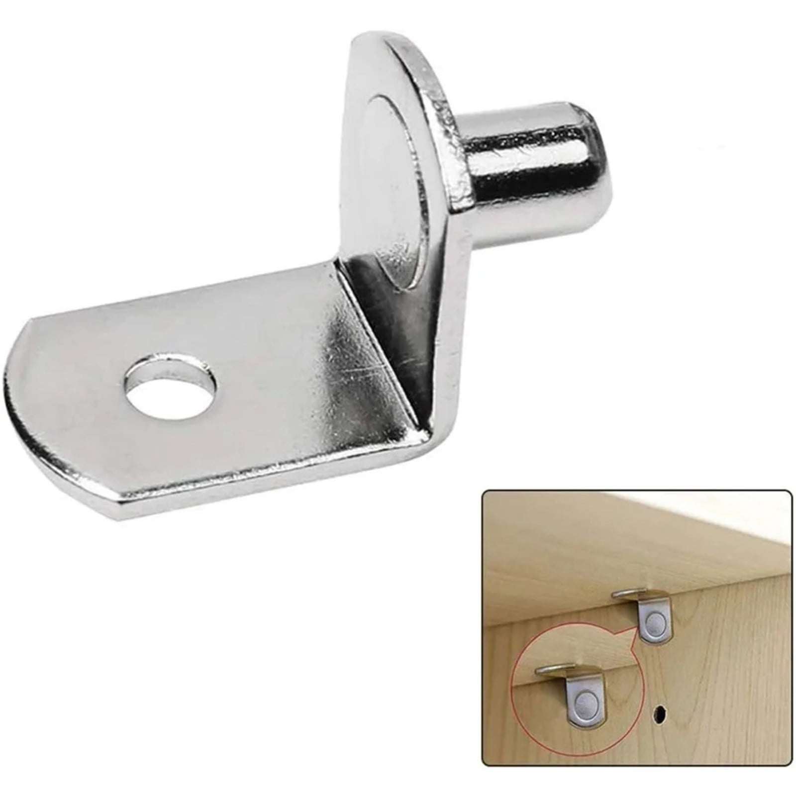 Shelf Pins, L-Shaped Metal Support Pegs, Bracket-Style Clips for ...