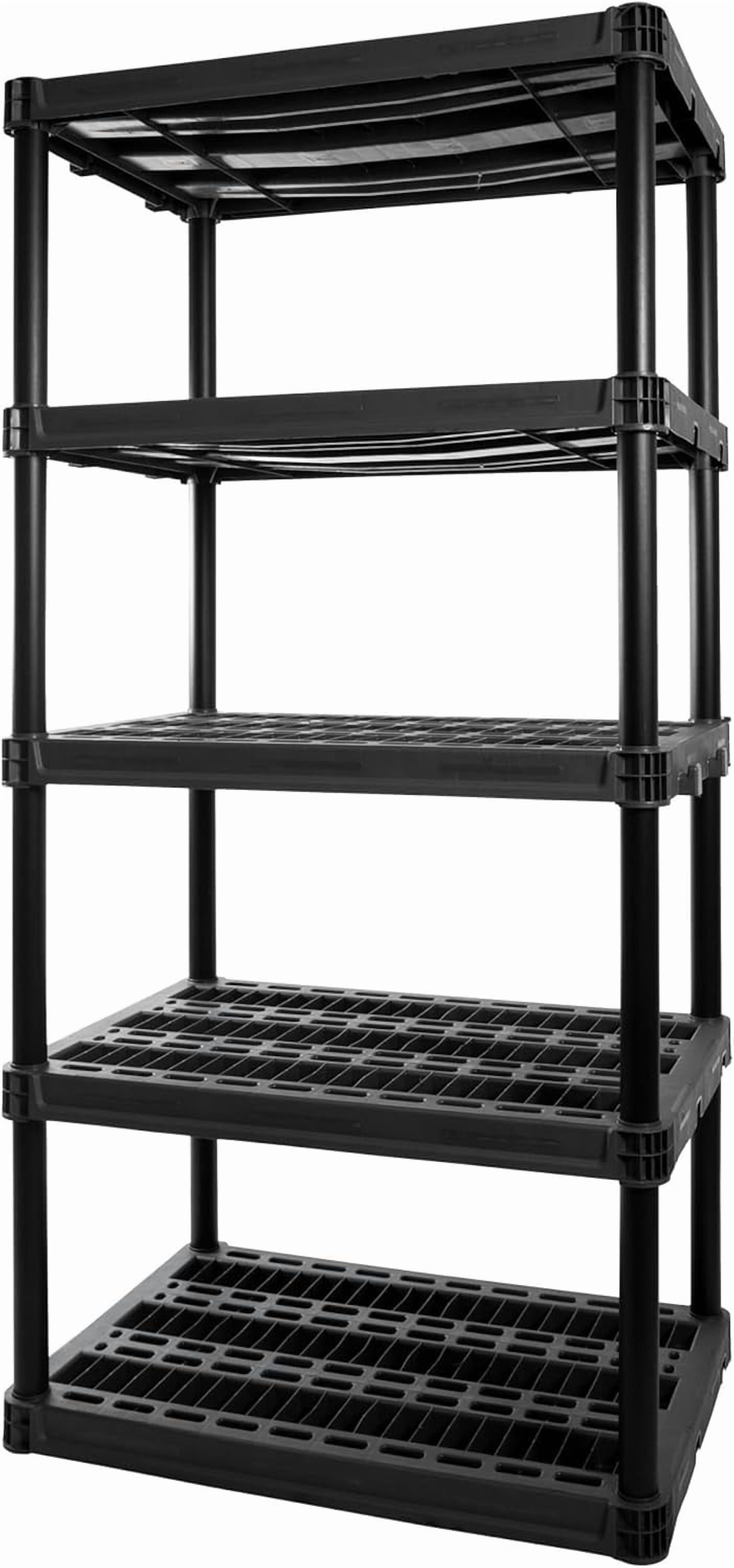 Shelf Plastic Storage Shelves, 1000lb Capacity, Pantry, Office, Closet ...