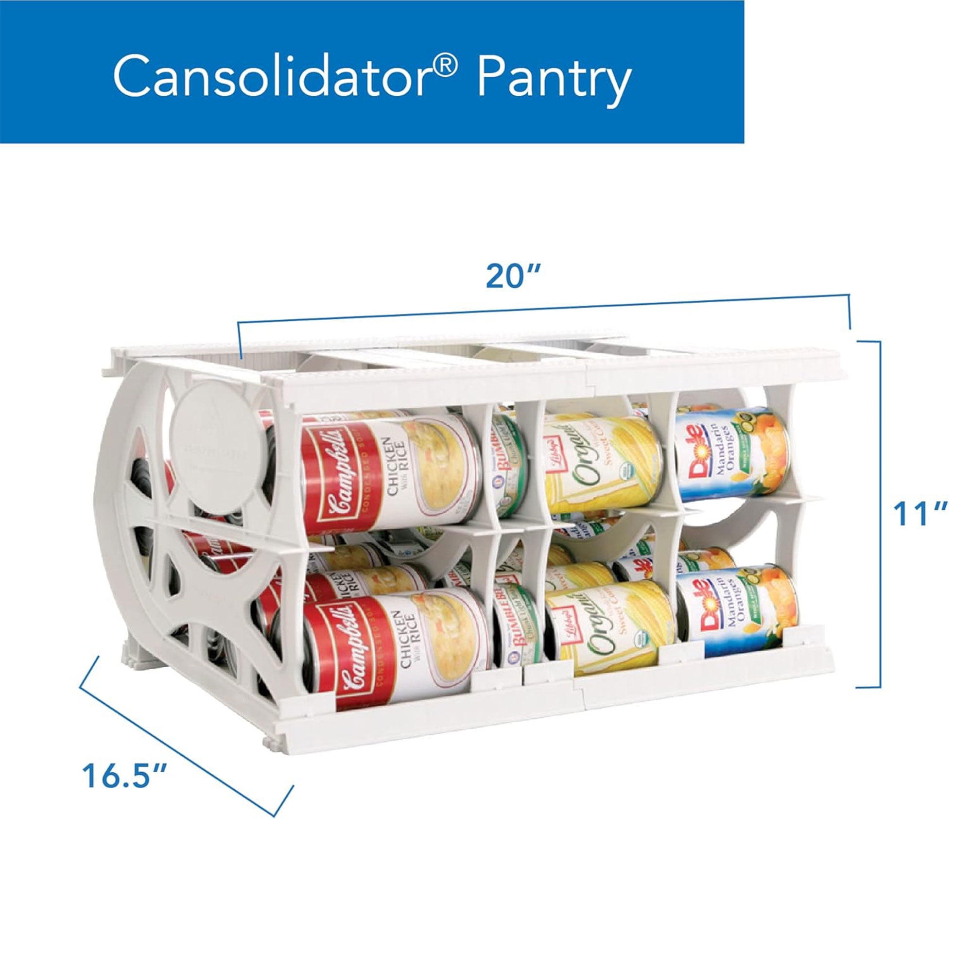 Shelf Reliance Cansolidator 40 Can Canned Food & Soda Storage, USA Made ...