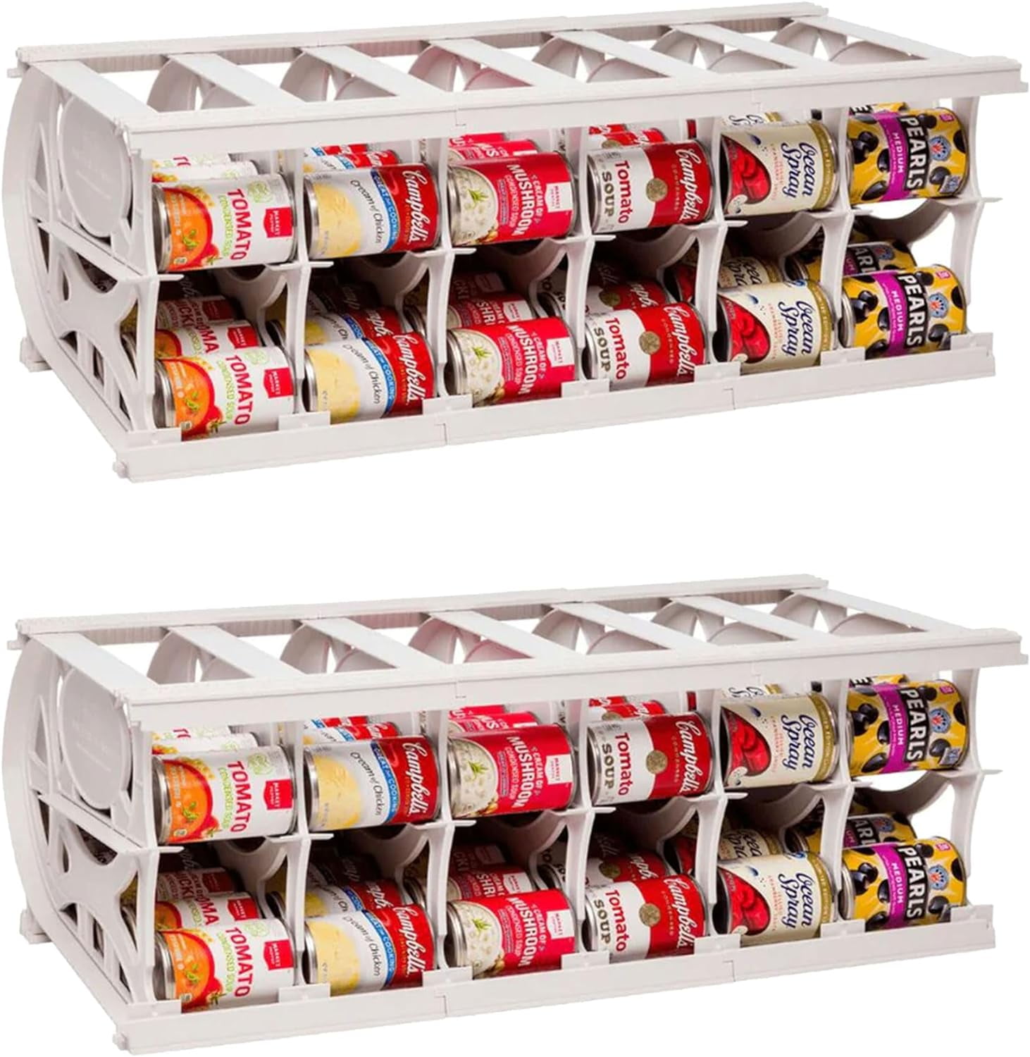 Shelf Reliance Cansolidator Pantry Plus - 2-Pack Can Organizer for ...