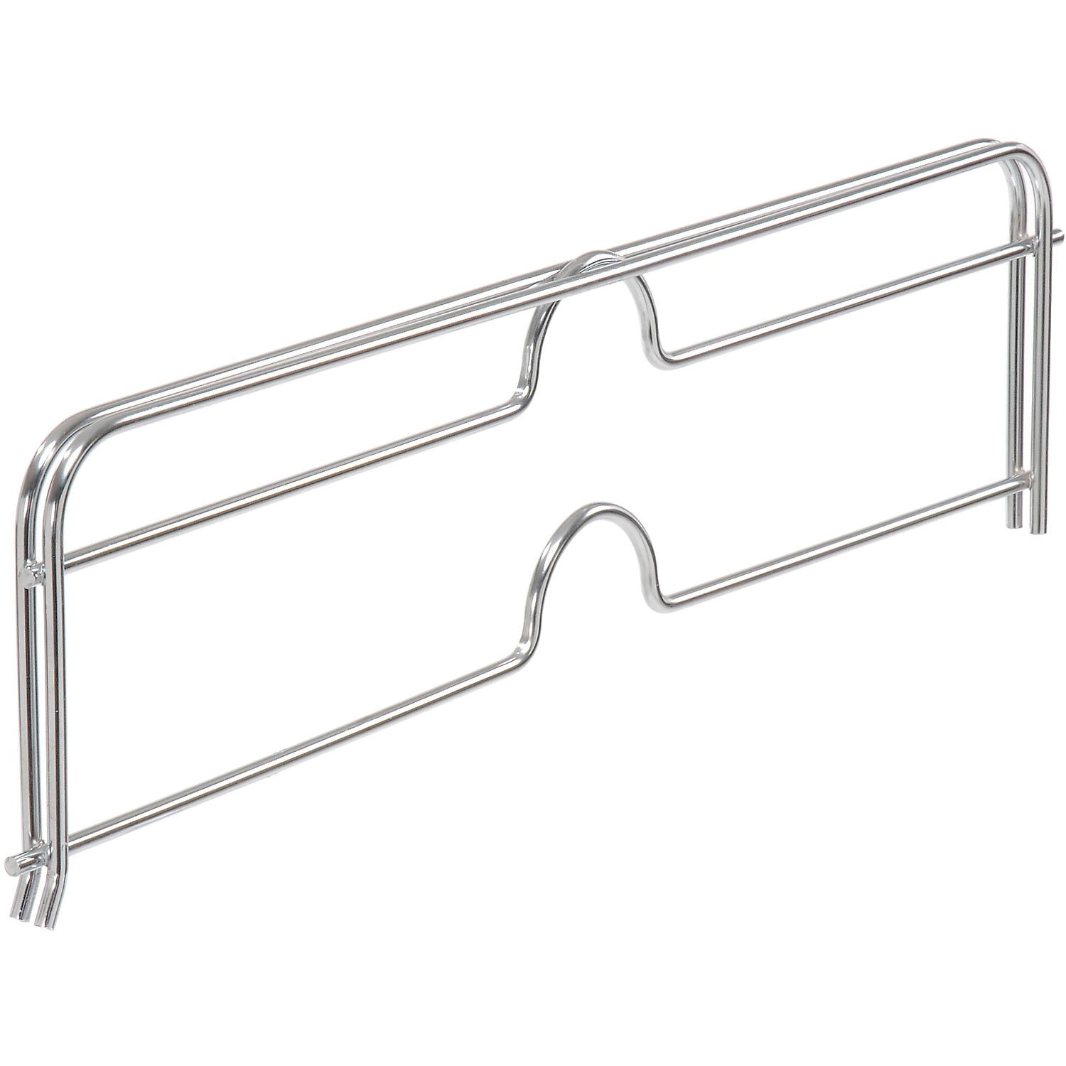 Nexel Chrome Slant Shelf Divider 18""W x 4""H - Walmart.com
