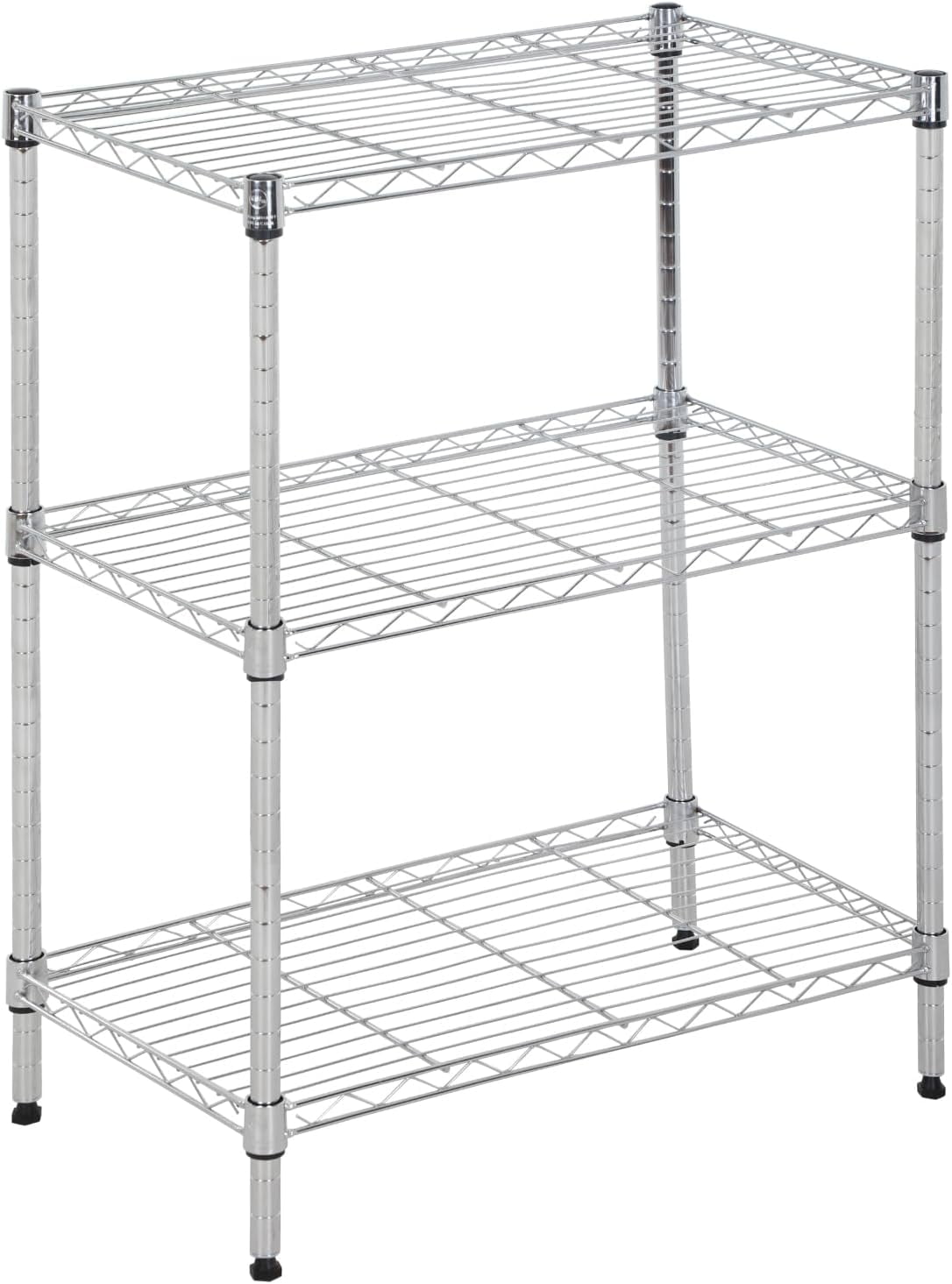 Shelf Shelving Pantry Storage Cabinet Heavy Duty 3 Tier Metal Storage ...
