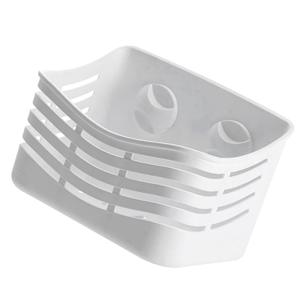 Shelf Sink Drain Toy Storage Shelves Suction Cups Shelving White ...