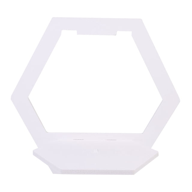 Shelf Storage Shelves Wood Decor Wall Corner Rural Stand White WPC ...