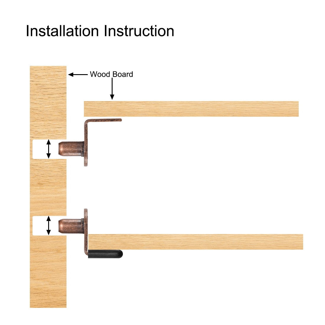 REGALWOVEN Shelf Support Peg 6mm L Support Furniture Shelf,Bracket Peg ...