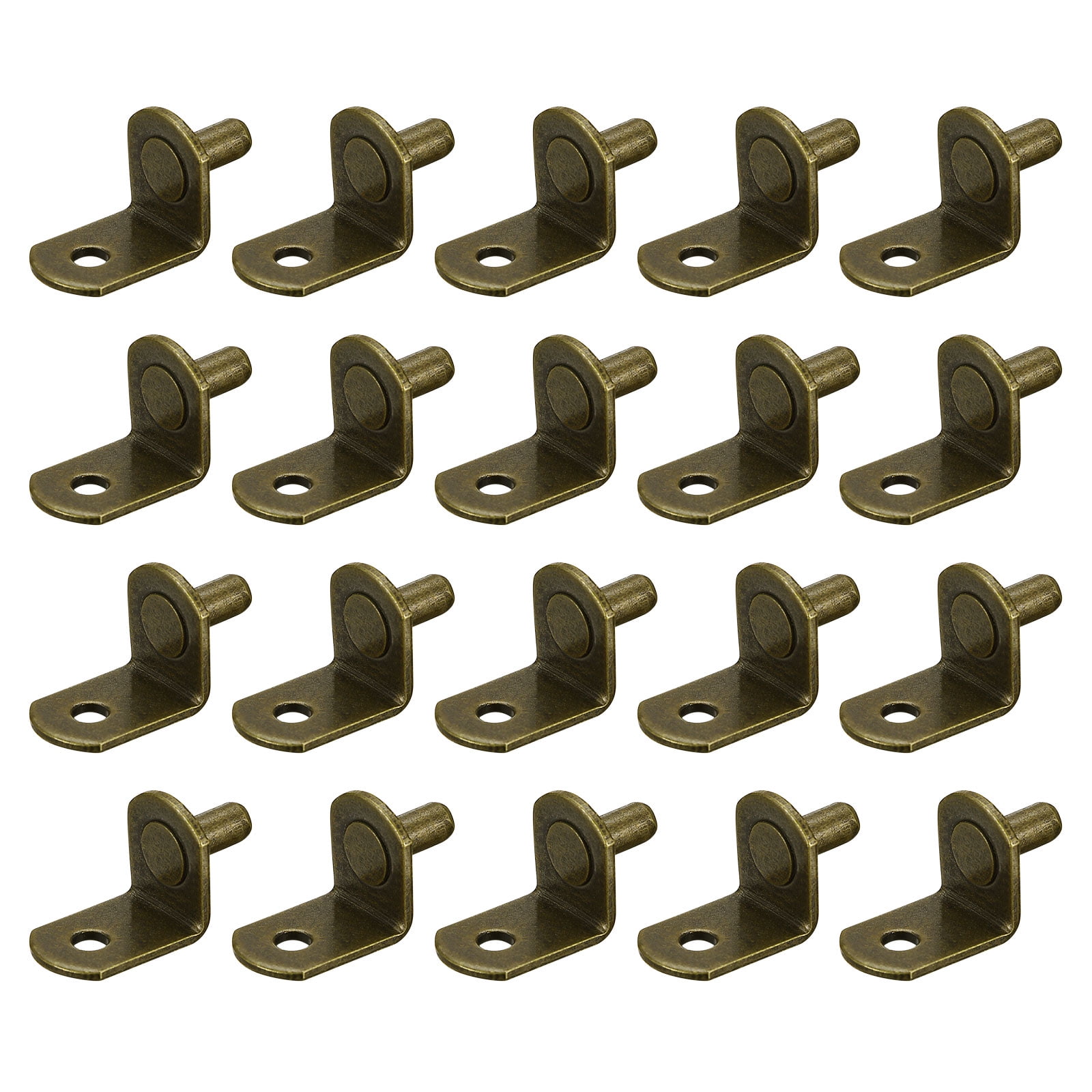 Uxcell Shelf Support Pegs L-Shaped Bracket Pegs Shelf Pin With Hole ...