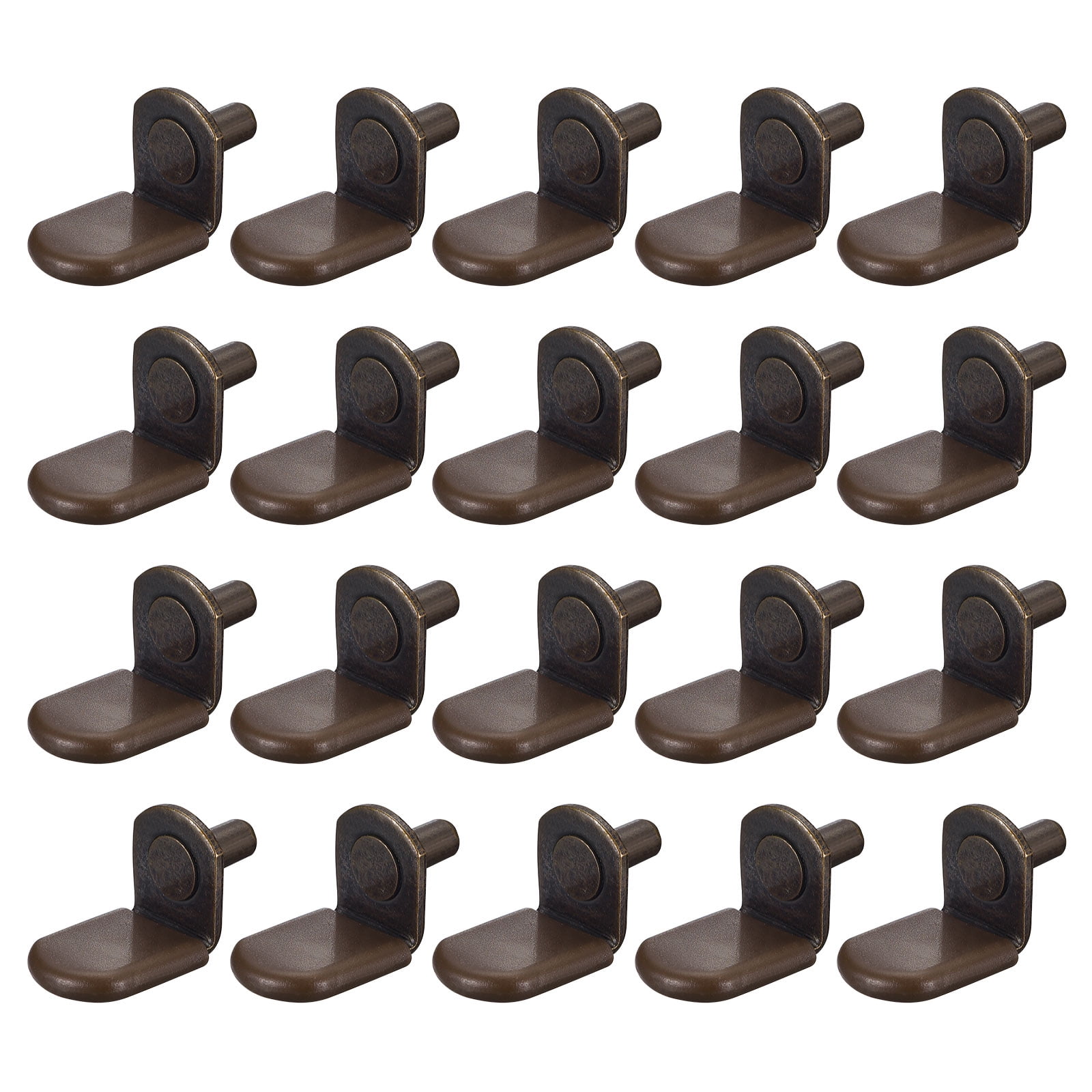 Uxcell 25Pcs Shelf Support Pegs L-Shaped Support Bracket Pegs Shelf Pin ...