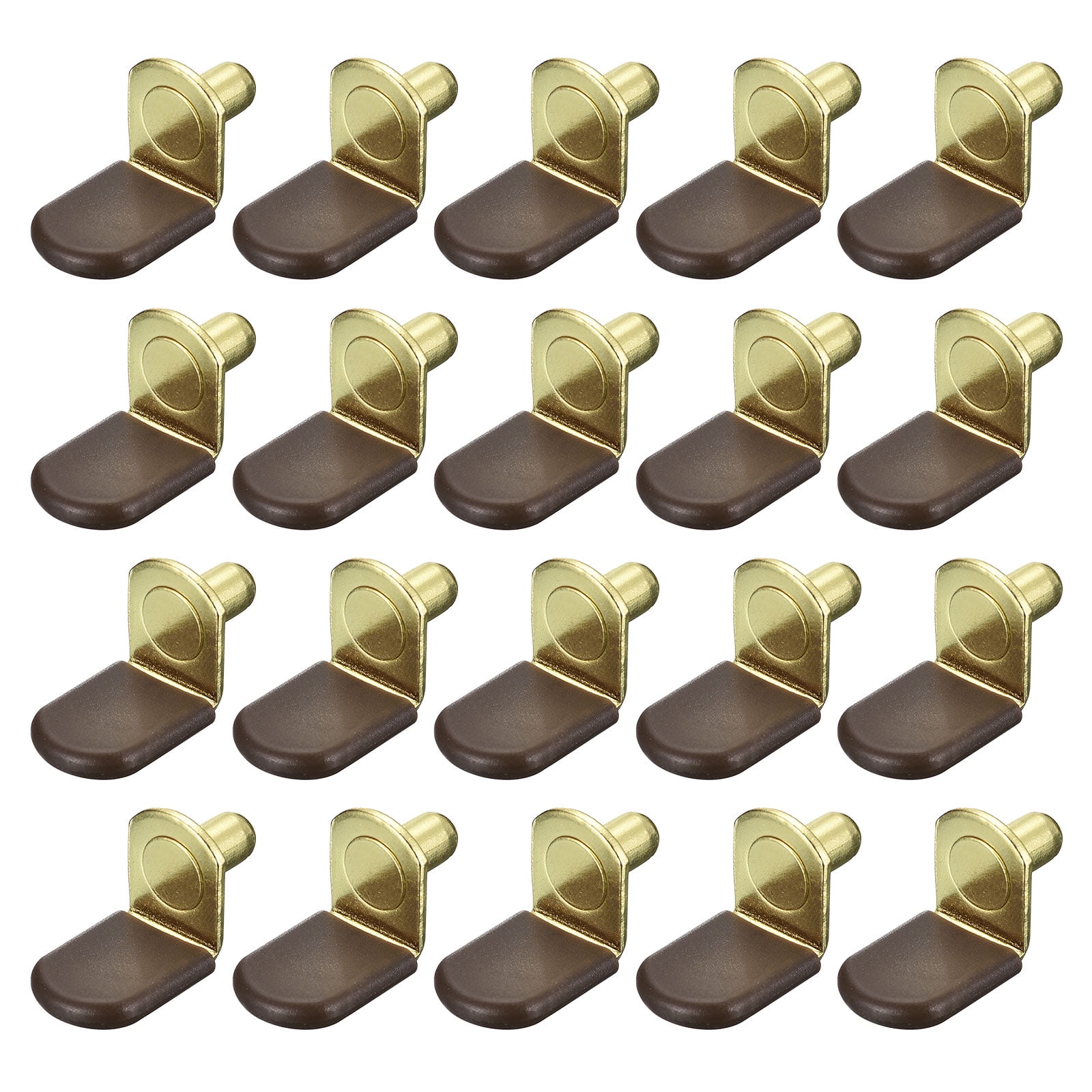 Shelf Support Pegs, 25 Pack 6mm L-Shaped Shelf Pin with Rubber Sleeve ...