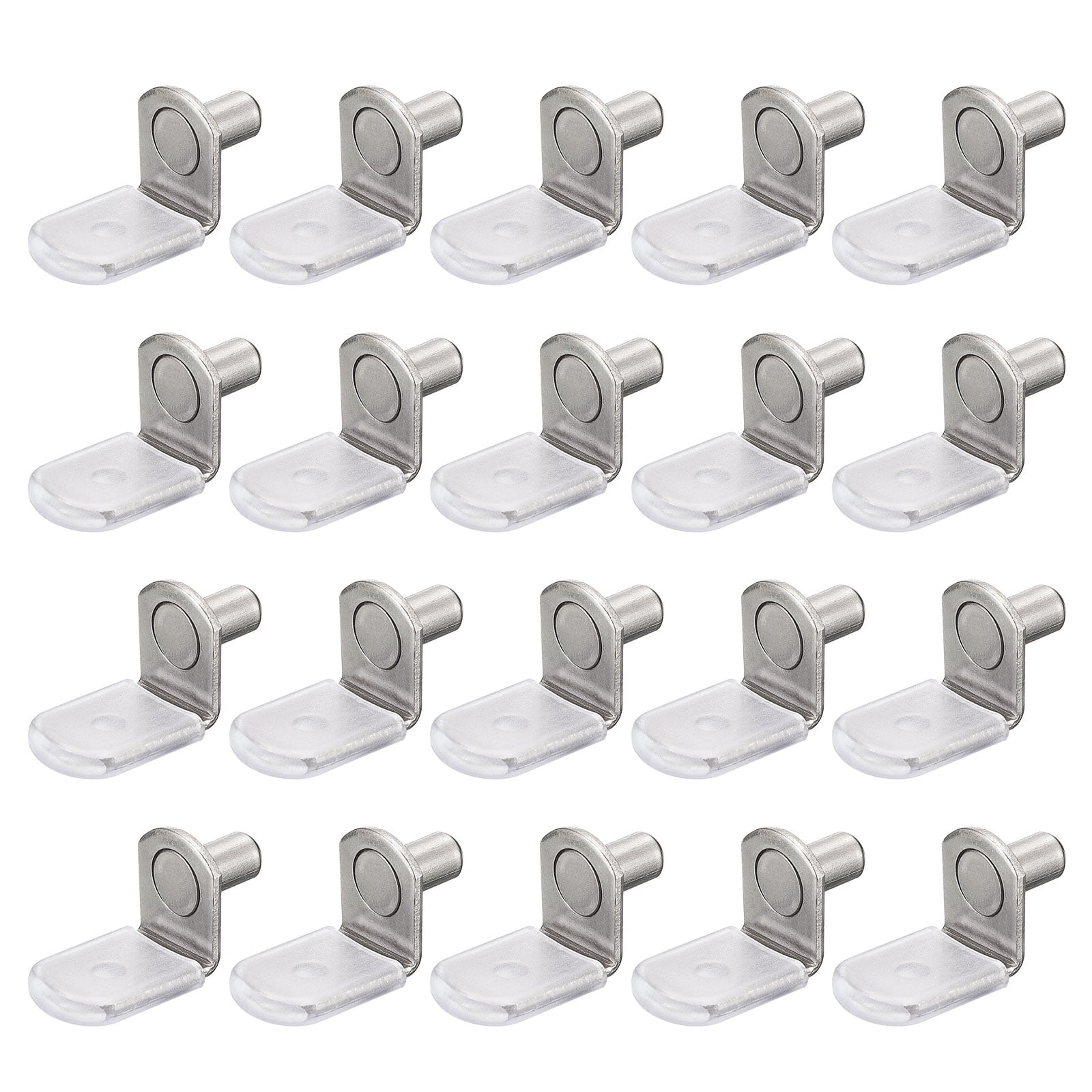Uxcell Shelf Support Pegs, 25 Pack, Steel L-Shaped Pins with Rubber ...