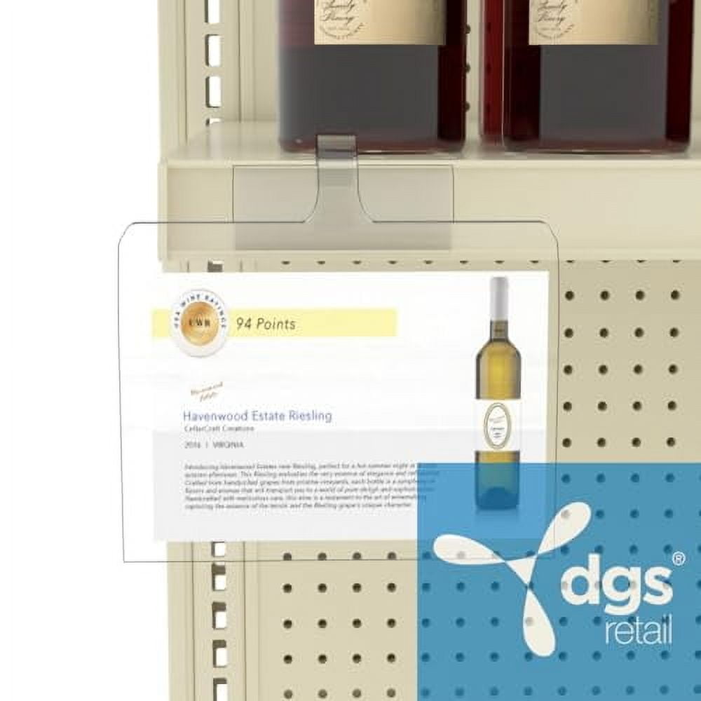 Shelf Talker Sign Holder, Channel Wobbler, 3-1/2 By 5-1/2 Inch Signs ...