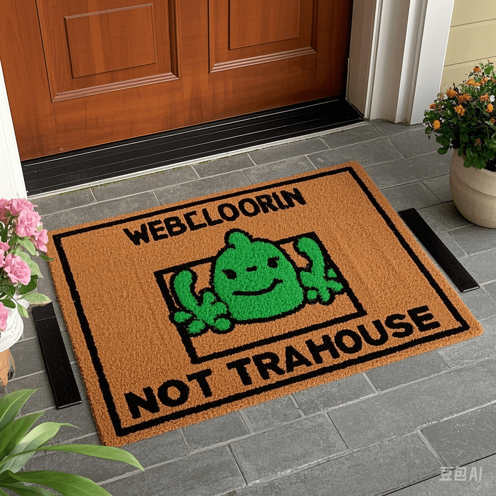 Shelinh Funny Custom Doormats Its Not a Trap House Home- Front Door Mat ...