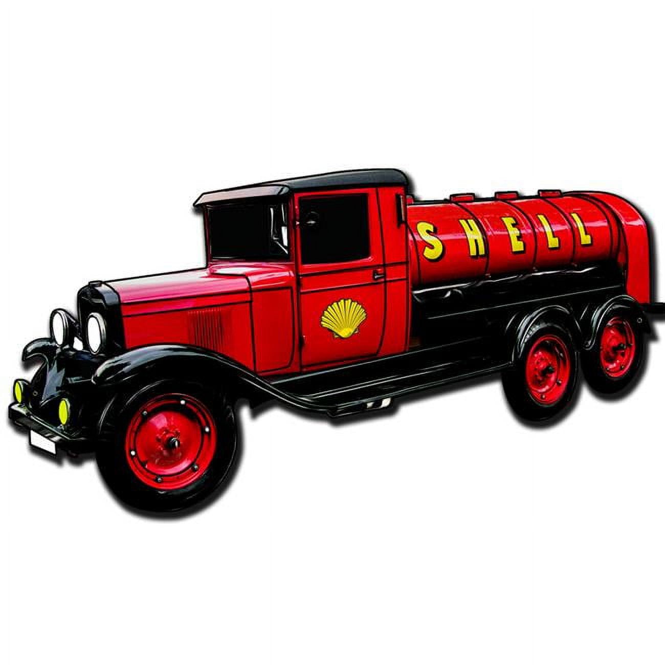 Shell 10 x 20 in. Tanker Plasma Metal Sign - Walmart.com