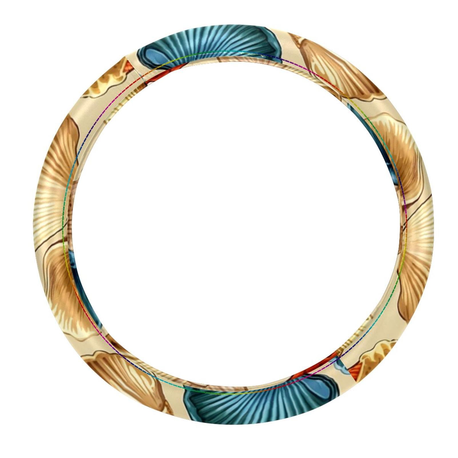 Shell 14.5 Inch Printing PVC Leather Auto Accessories Steering Wheel ...