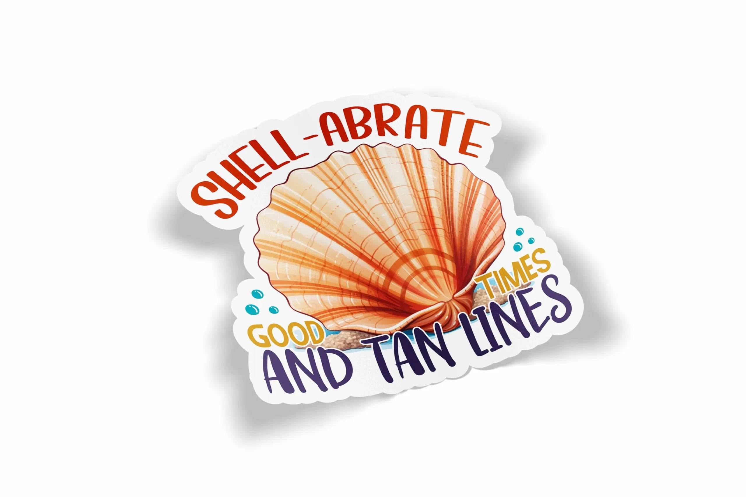 Shell-Abrate Good Time Waterproof Sticker - Walmart.com