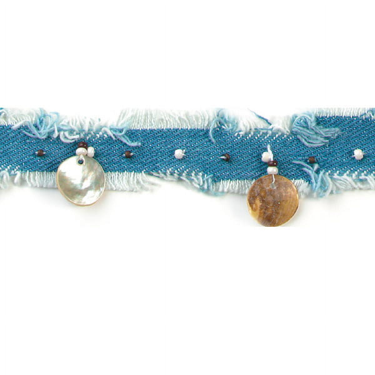 Shell Beaded Denim Trim Pack of 1 Yard - Walmart.com