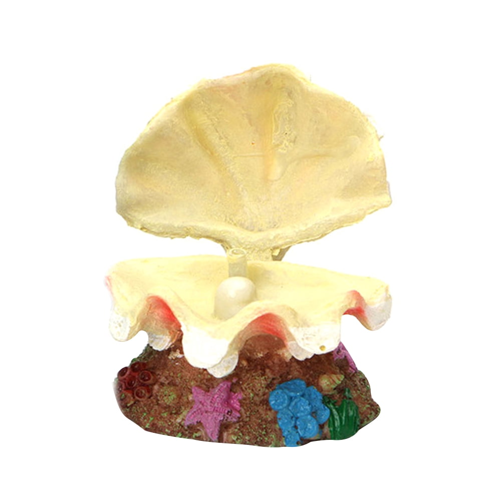 Shell Bubbler Aquarium Airdecor Fish Stone Ocean Desktop Figurine Sea ...