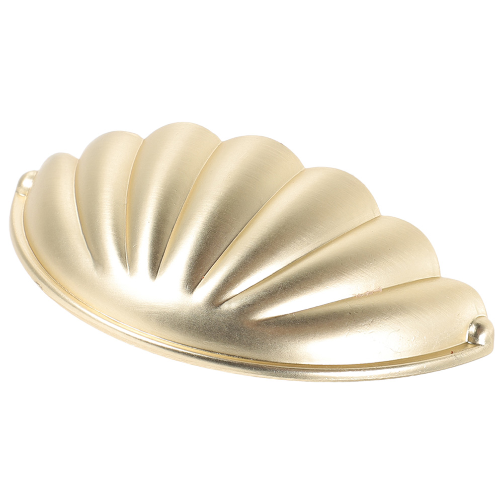 Shell Cabinet Handle White Dresser Drawer Pulls Gold Cabinet Handles ...