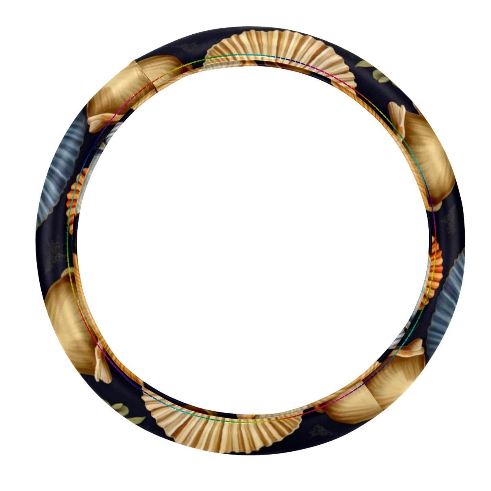 Shell Car Wheel Cover, 14.5 Inch Printing PVC Leather Auto Accessories ...