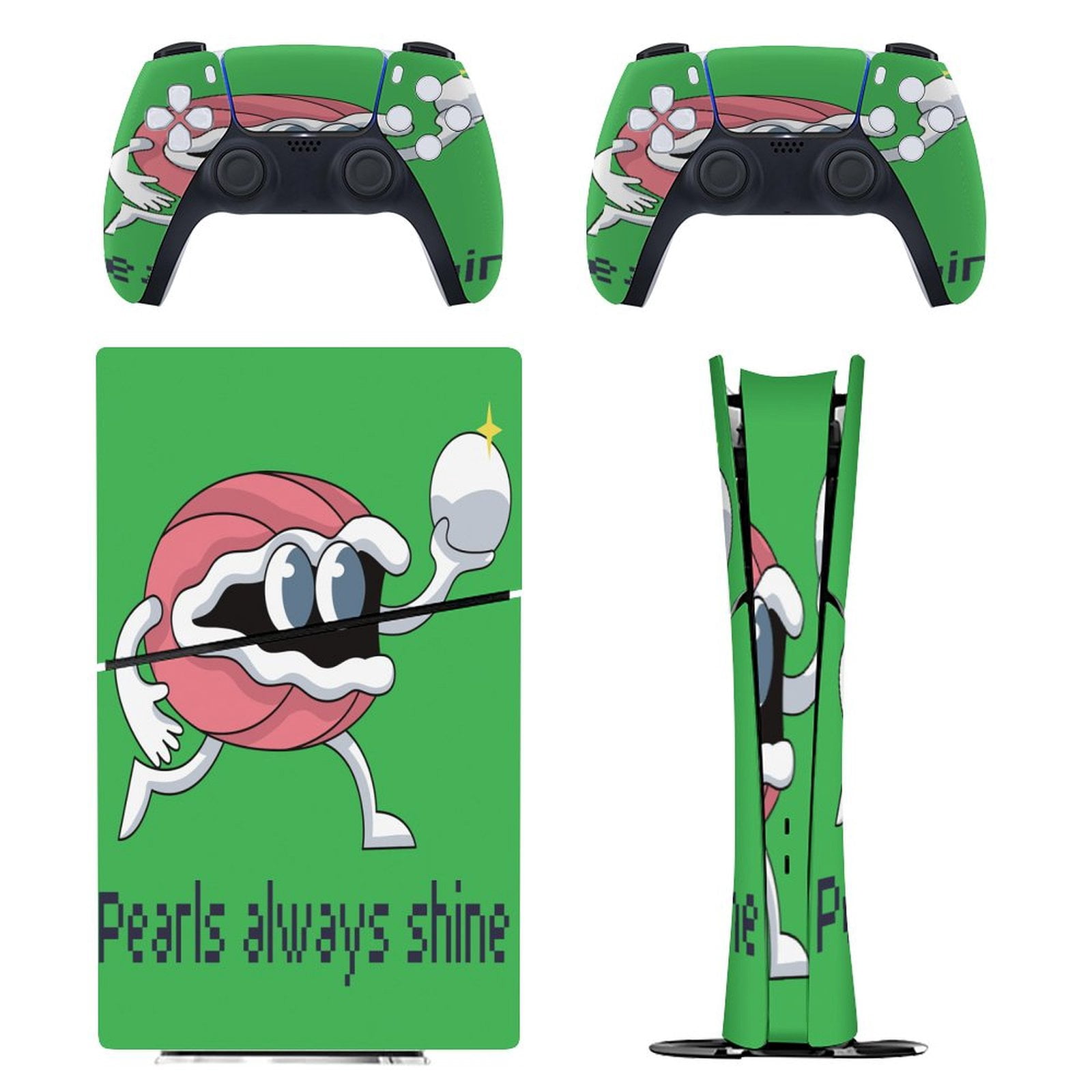 Shell Cartoon Pearl PS5/PS5 Slim Digital Disc Skin Sticker For Console ...
