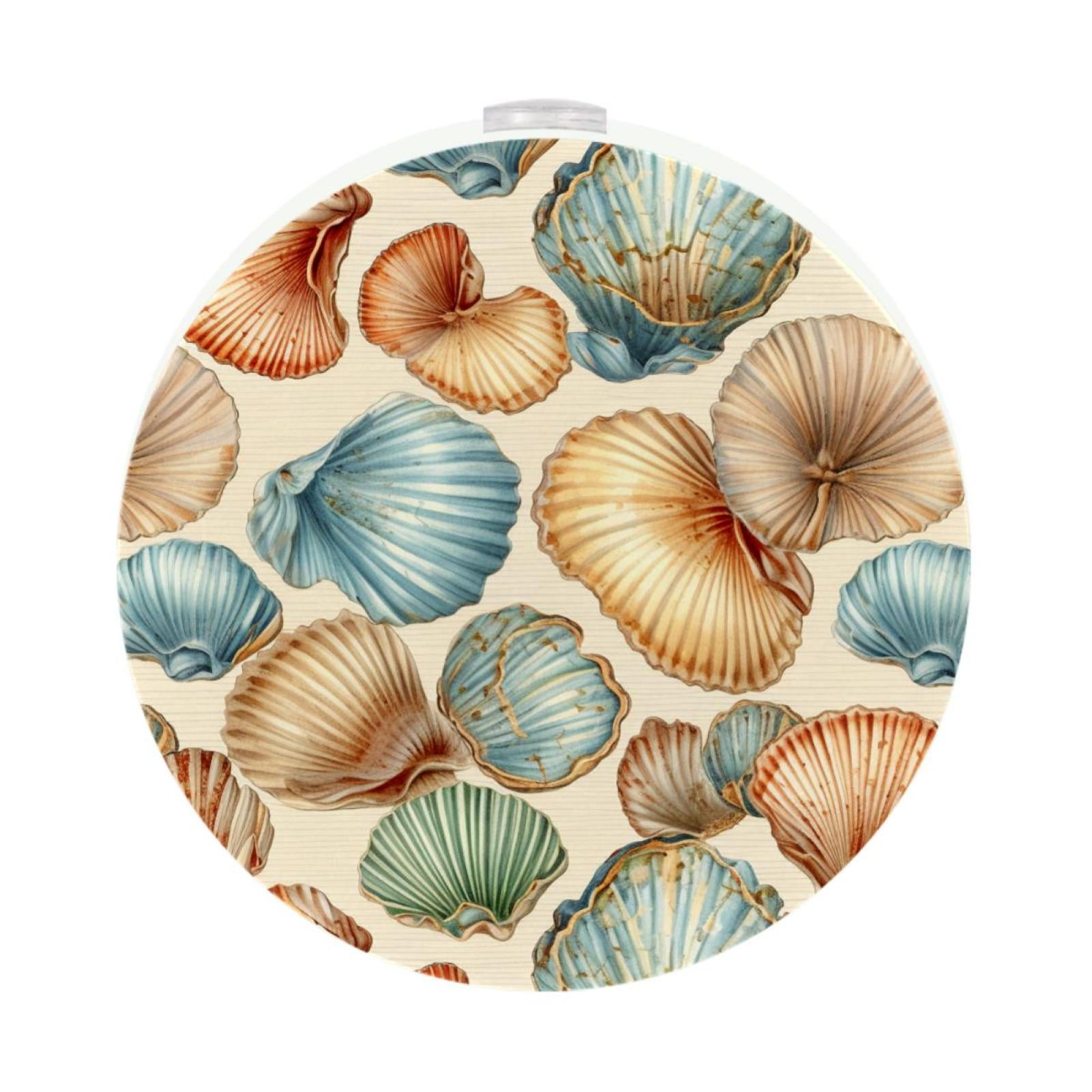 Shell Circular Night Light - Set of 2, LED Induction Wall Light for ...